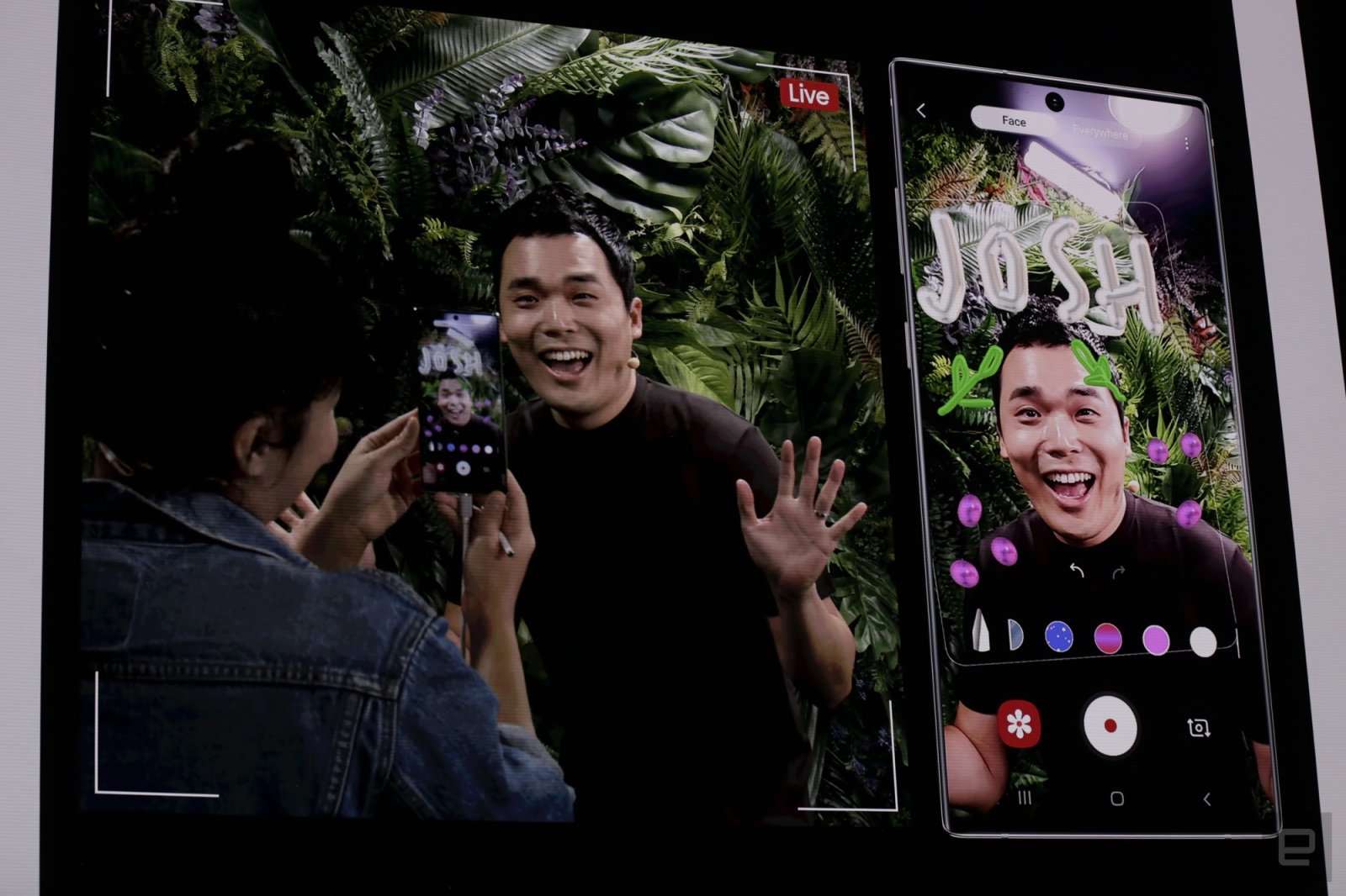 AR Doodle draws 'sticky' animations on your Galaxy Note 10 selfies ...
